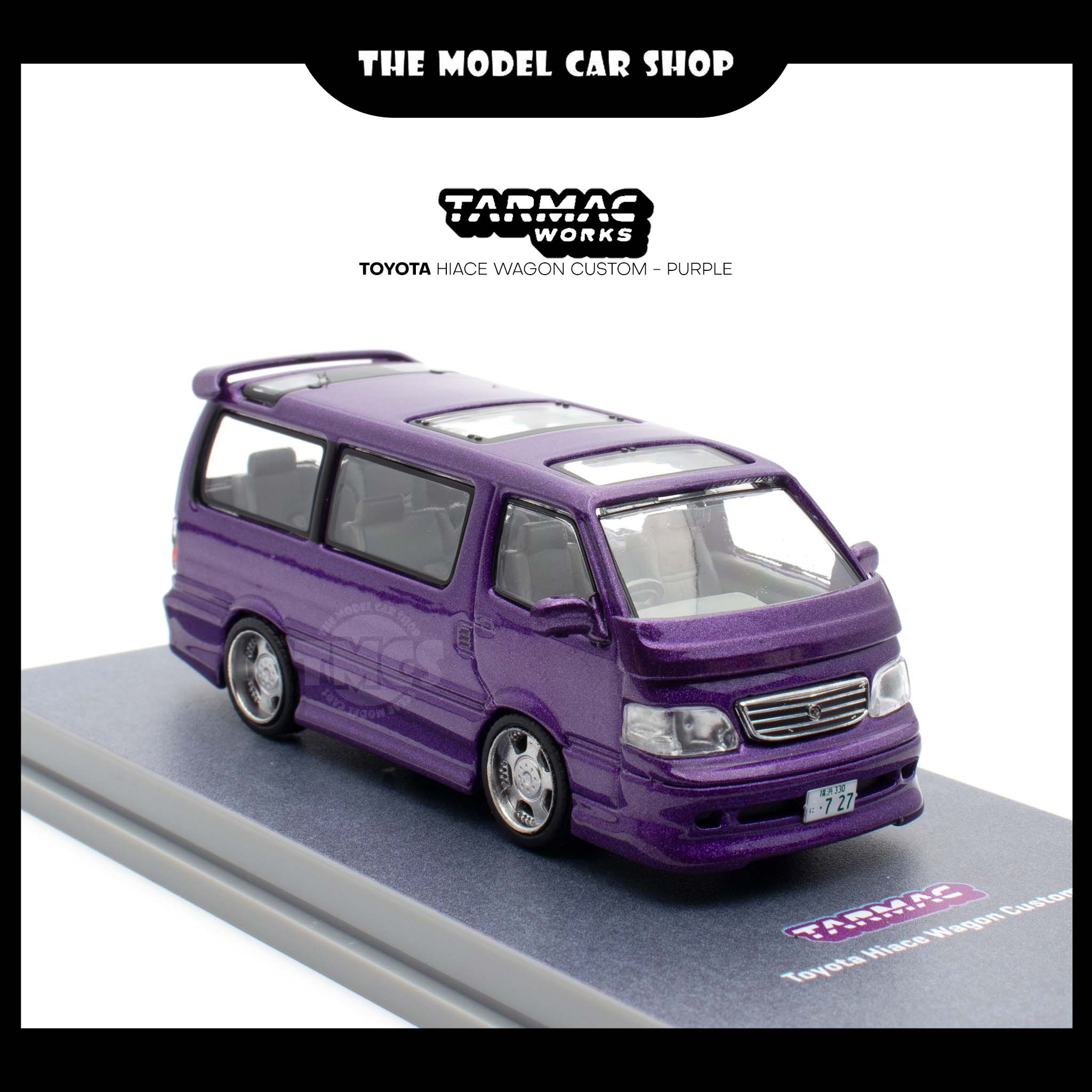 [Tarmac Works] Toyota Hiace Wagon Custom - Purple | The Model Car Shop