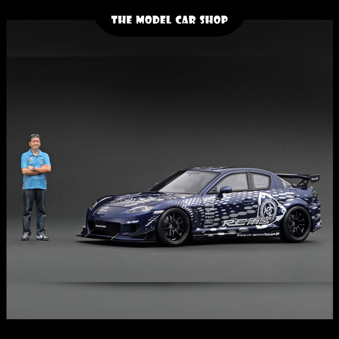 [Ignition Model] Mazda RX-8 (SE3P) RE Amemiya - Blue Metallic With Mr ...