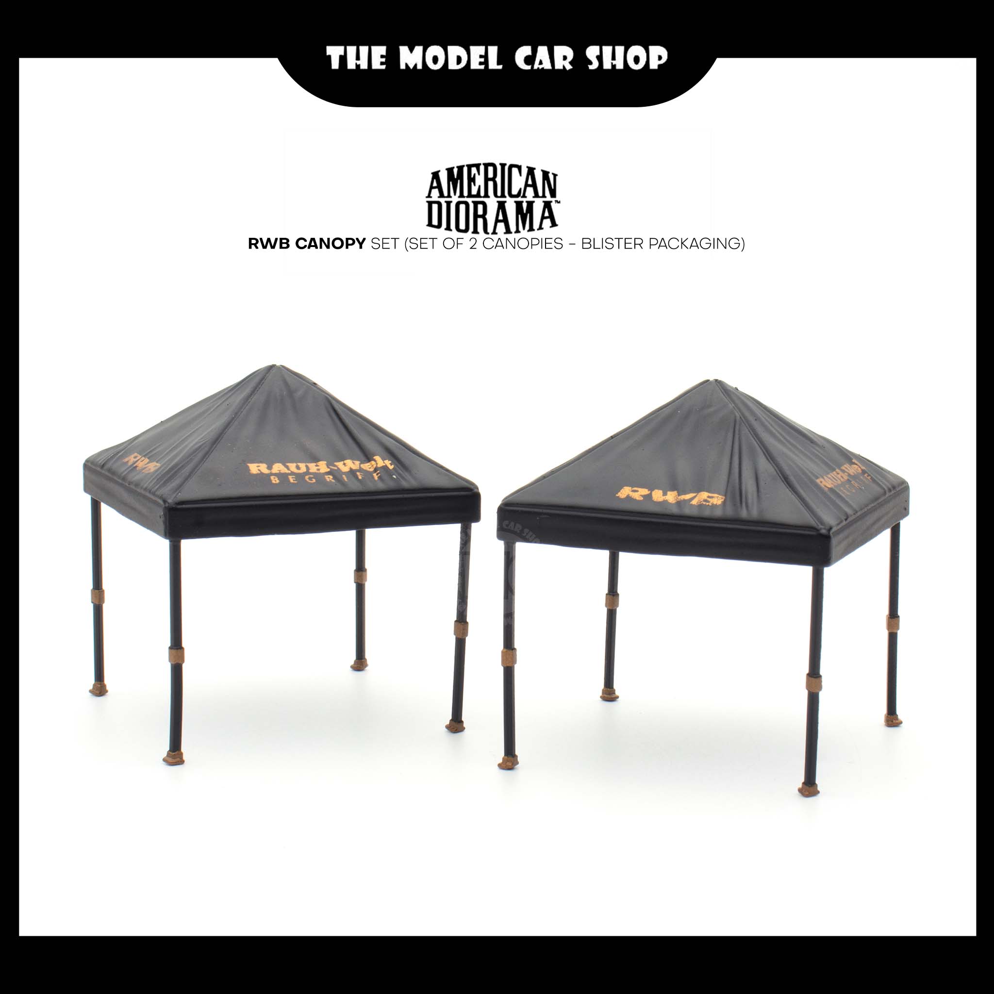 [American Diorama] RWB Canopy Set (Set of 2 canopies - Blister ...