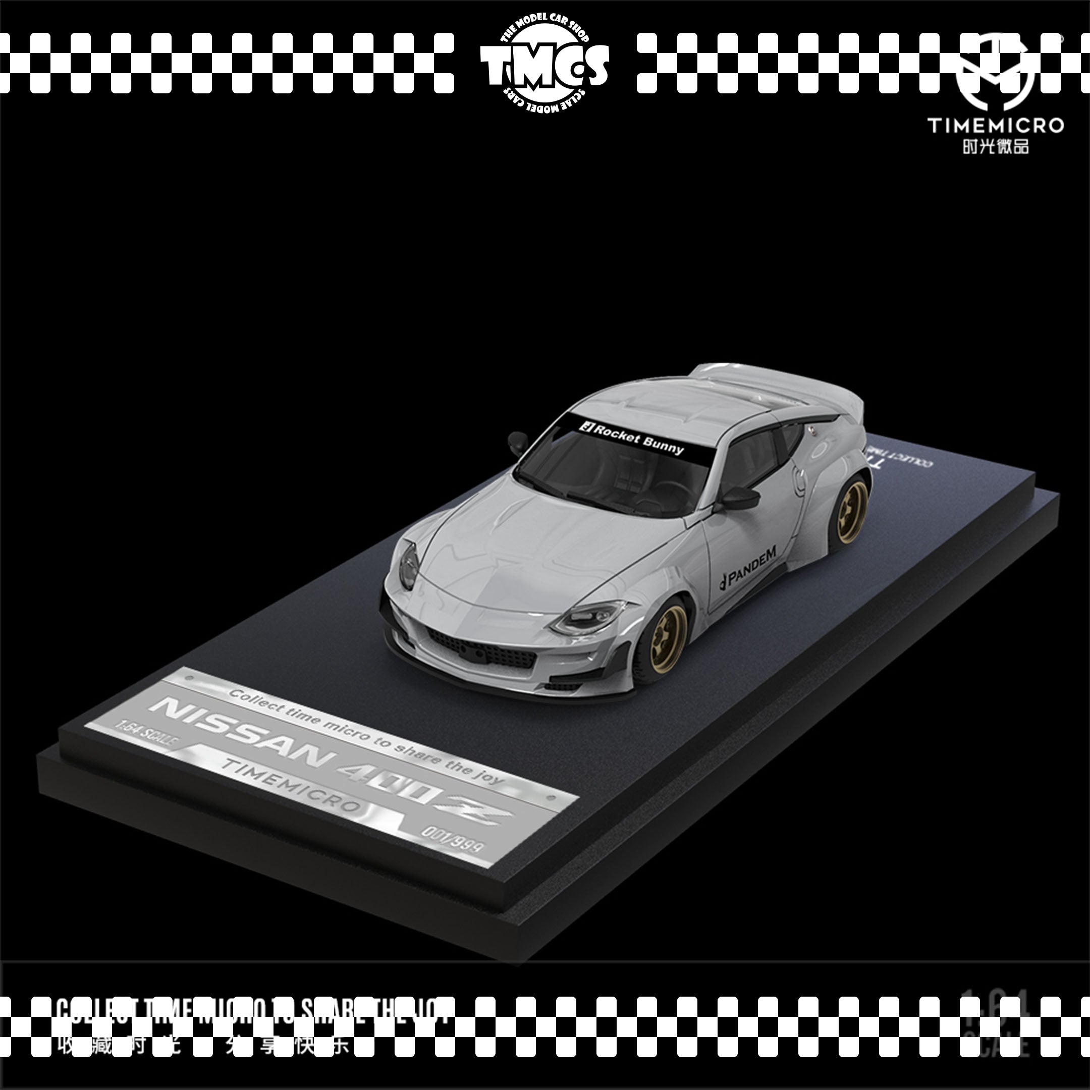 [Time Micro] Pandem 400Z - Grey | The Model Car Shop