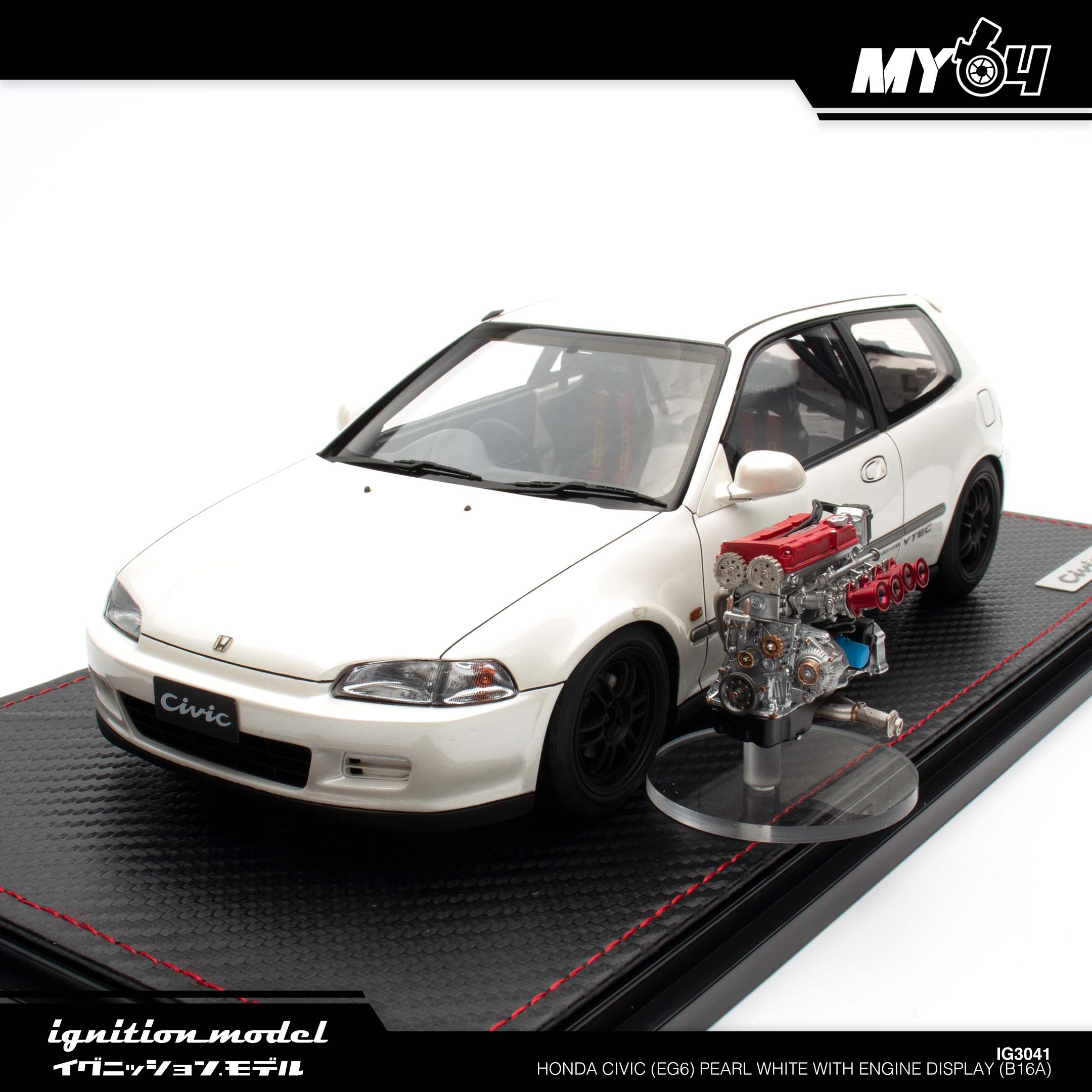 [Ignition Model] Honda Civic (EG6) - Pearl White With Engine Display ...