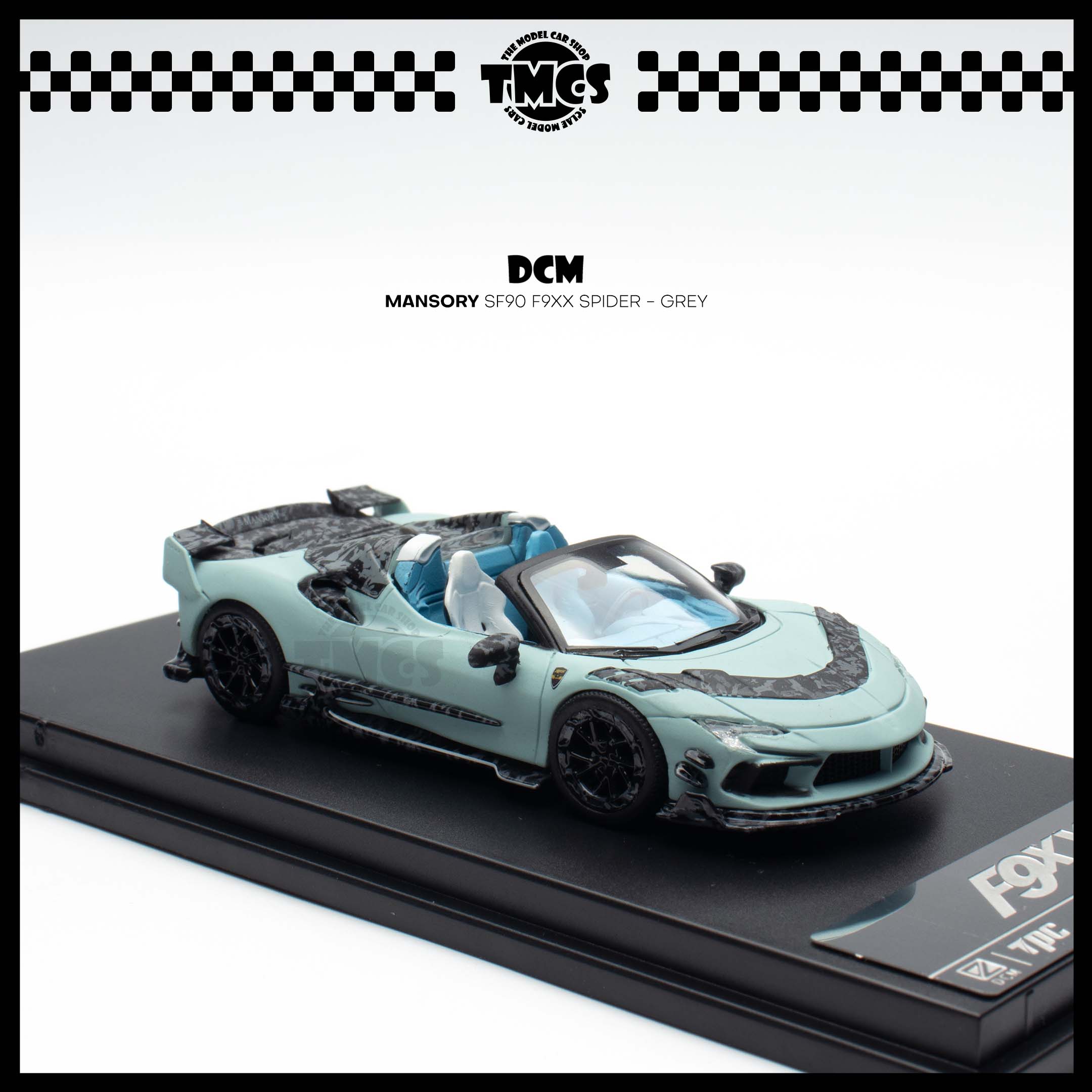 [DCM] 1:64 TPC x DCM Mansory SF90 F9XX Spider - Grey | The Model Car Shop
