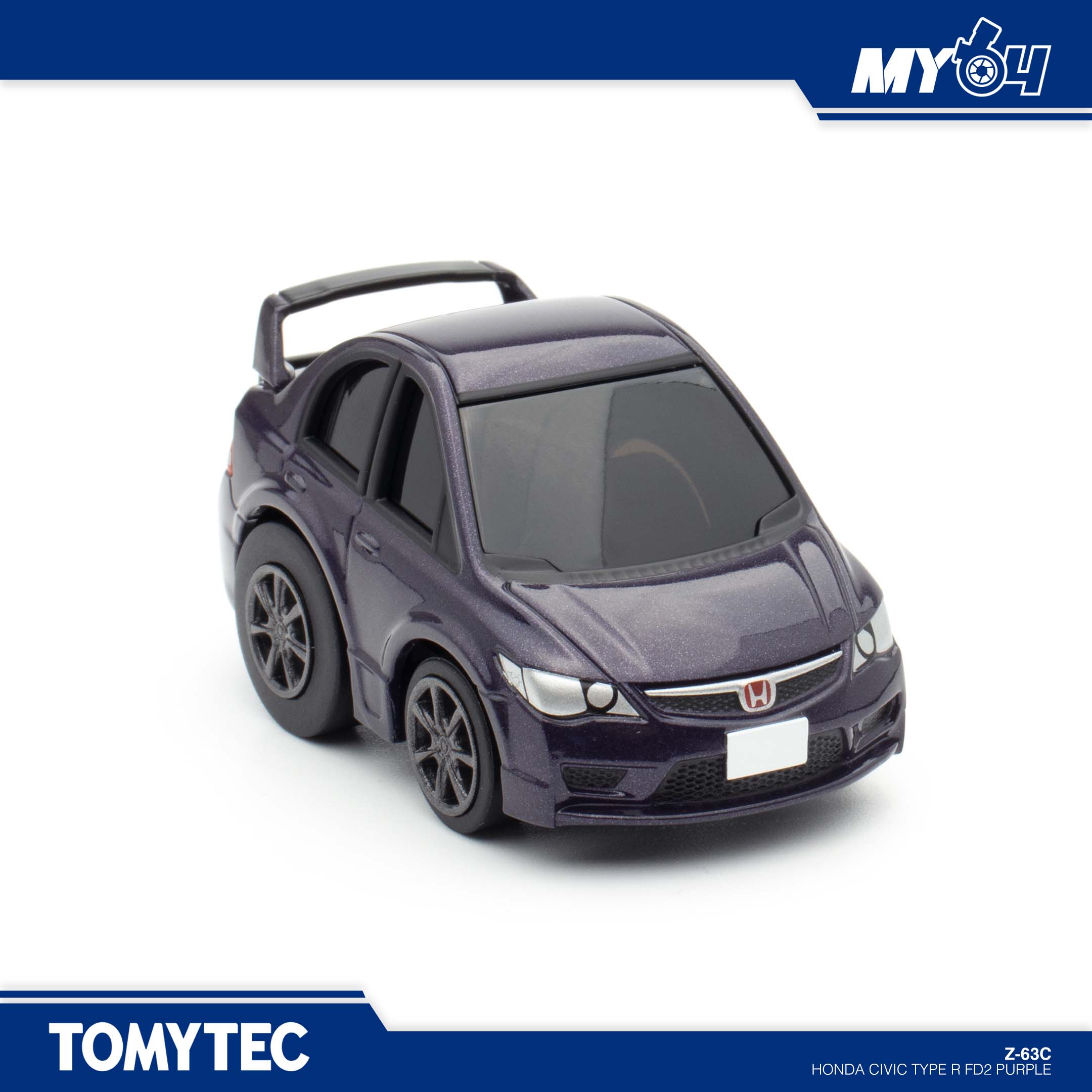 [ChoroQ] Honda Civic Type R FD2 - Purple | The Model Car Shop