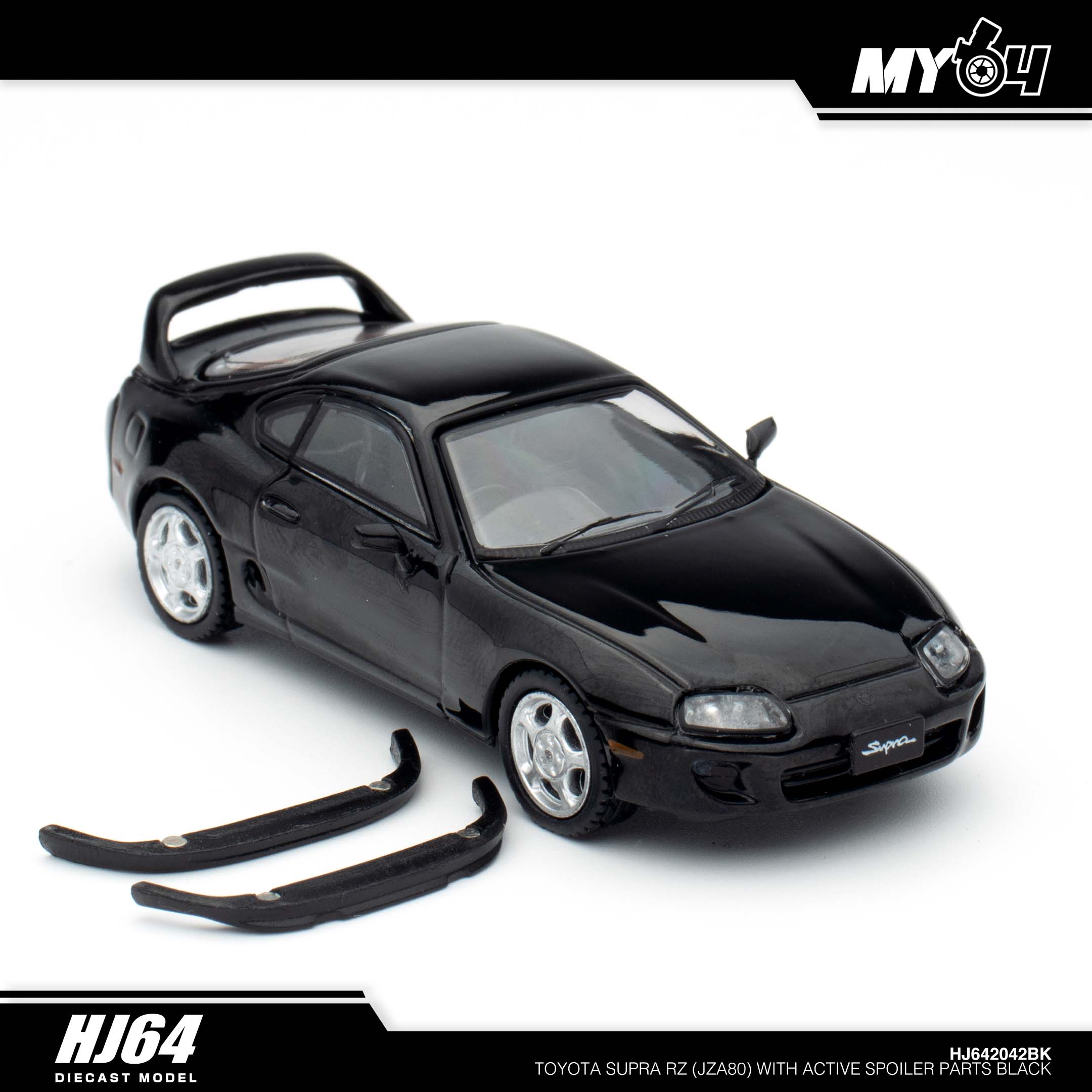 [Hobby Japan] Toyota Supra RZ (JZA80) with Active Spoiler Parts - Black ...
