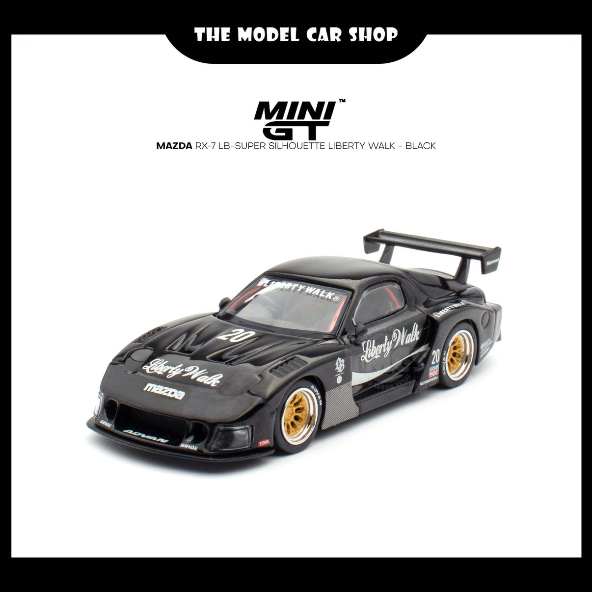 [MINI GT] Mazda RX-7 LB-Super Silhouette Liberty Walk - Black | The ...