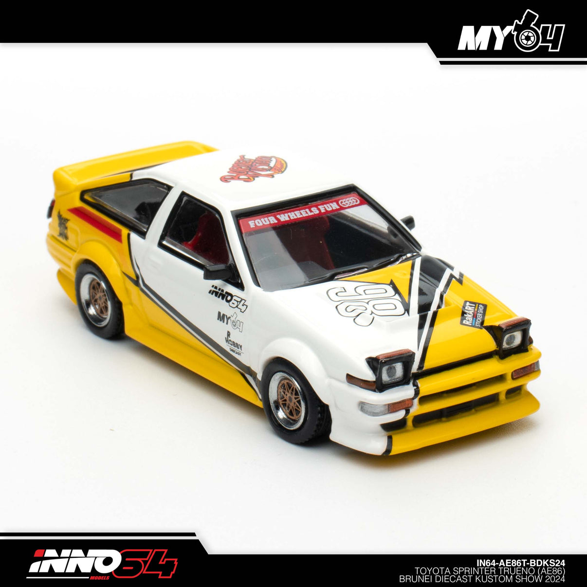 [INNO64] Toyota Sprinter Trueno AE86 Brunei Diecast Kustom Show 2024 ...