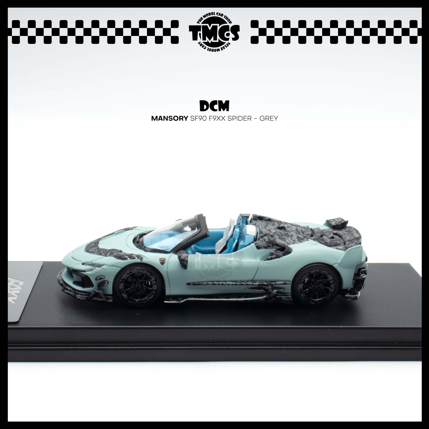 [DCM] 1:64 TPC x DCM Mansory SF90 F9XX Spider - Grey | The Model Car Shop