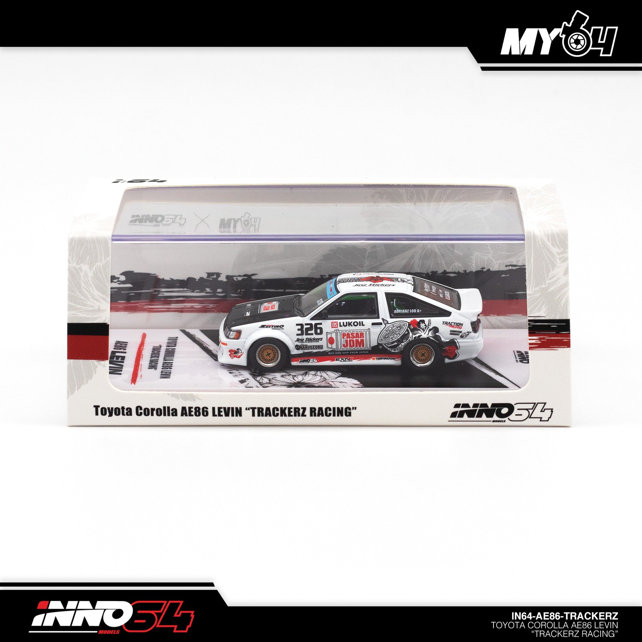 [Inno64] "Toyota Corolla AE86 Levin "Trackerz Racing" – The Model Car Shop