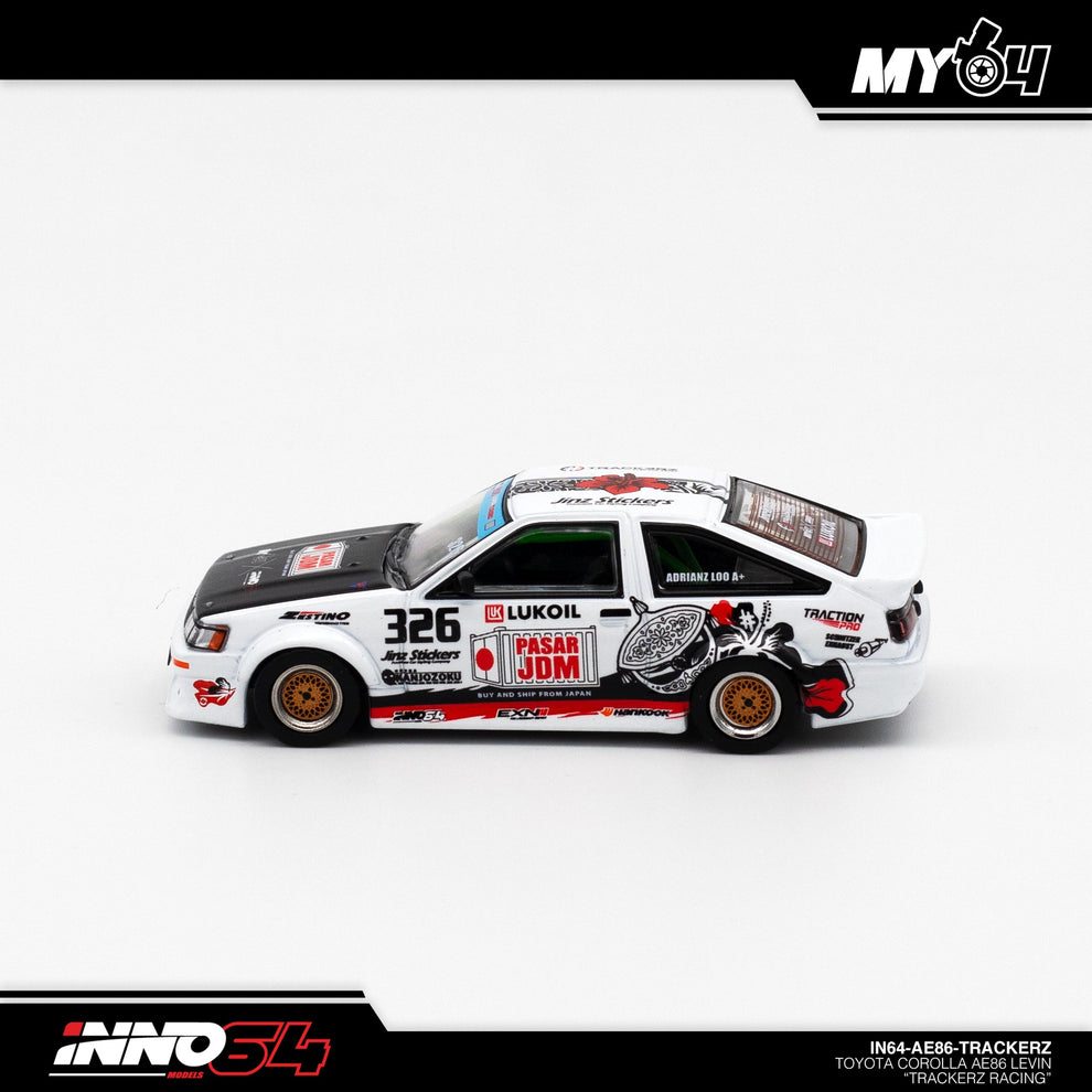 [Inno64] "Toyota Corolla AE86 Levin "Trackerz Racing" – The Model Car Shop