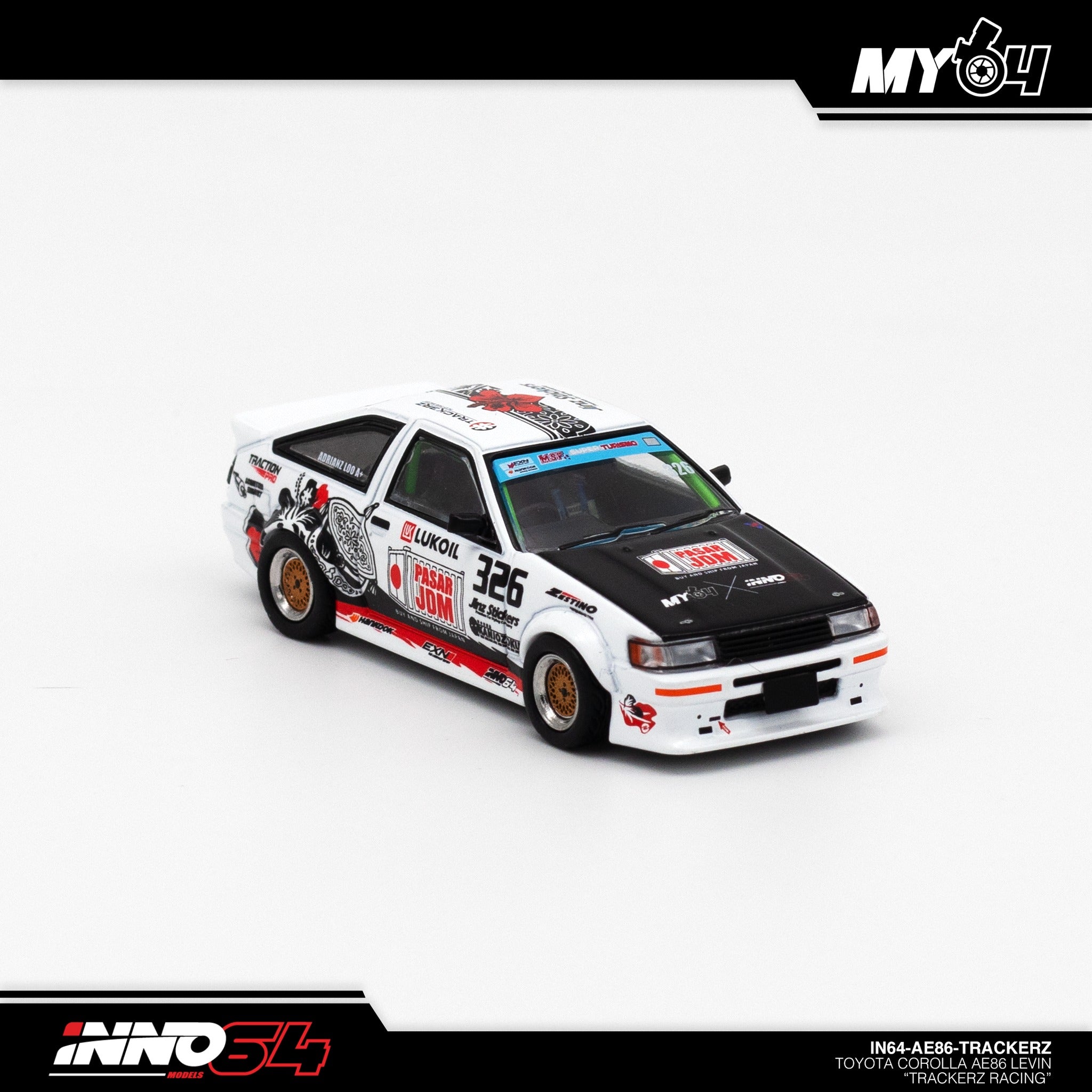 [Inno64] "Toyota Corolla AE86 Levin "Trackerz Racing" – The Model Car Shop