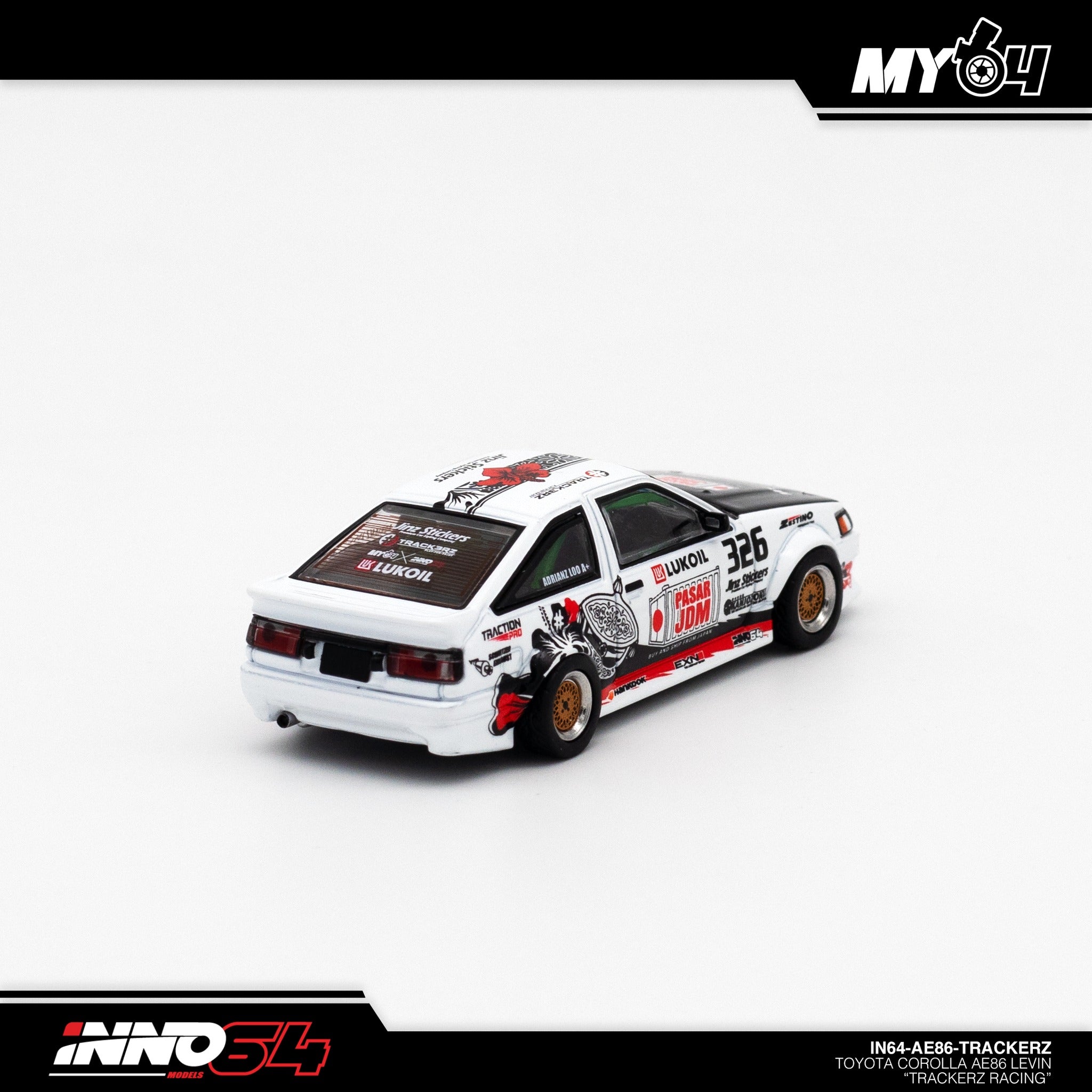 [Inno64] "Toyota Corolla AE86 Levin "Trackerz Racing" – The Model Car Shop