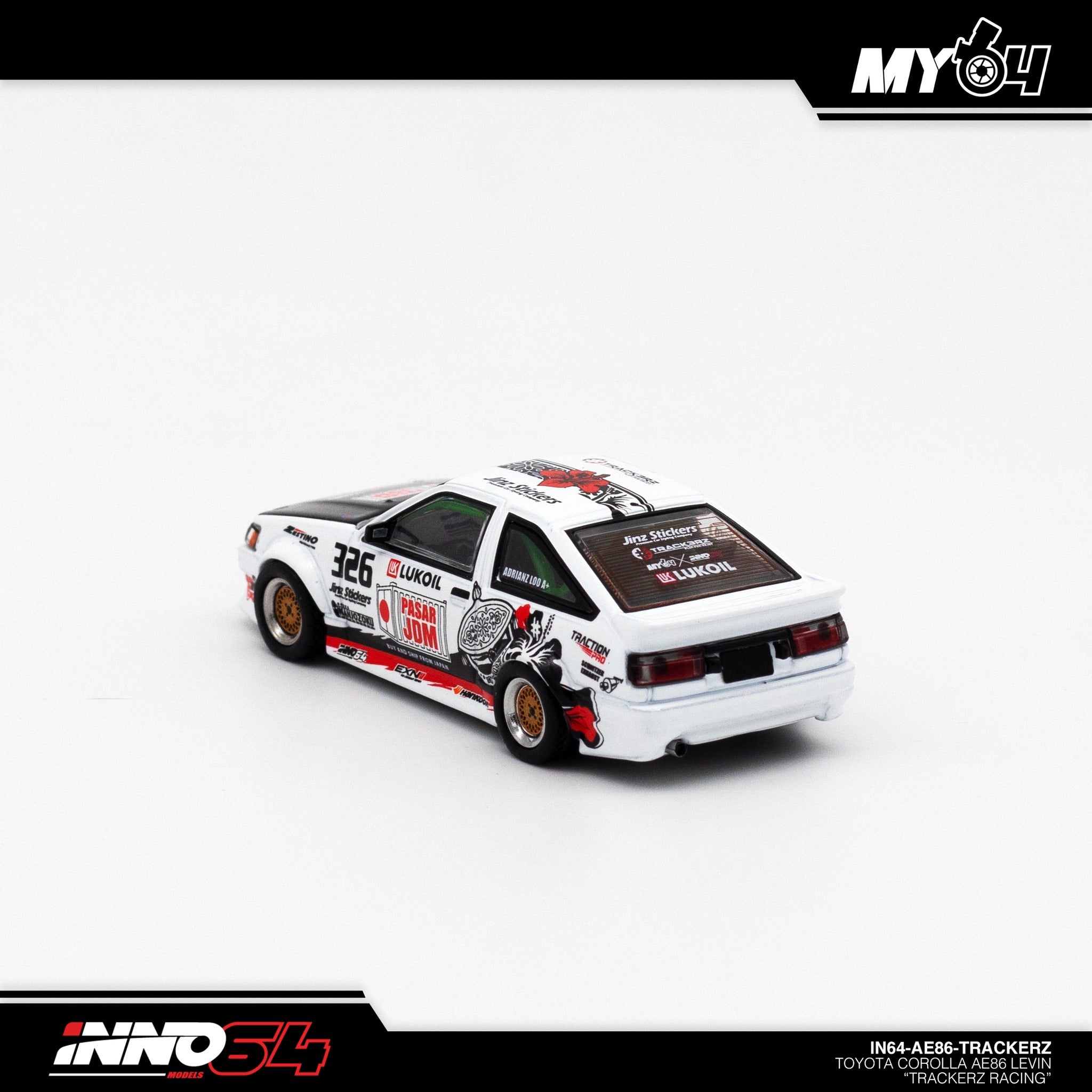[Inno64] "Toyota Corolla AE86 Levin "Trackerz Racing" – The Model Car Shop
