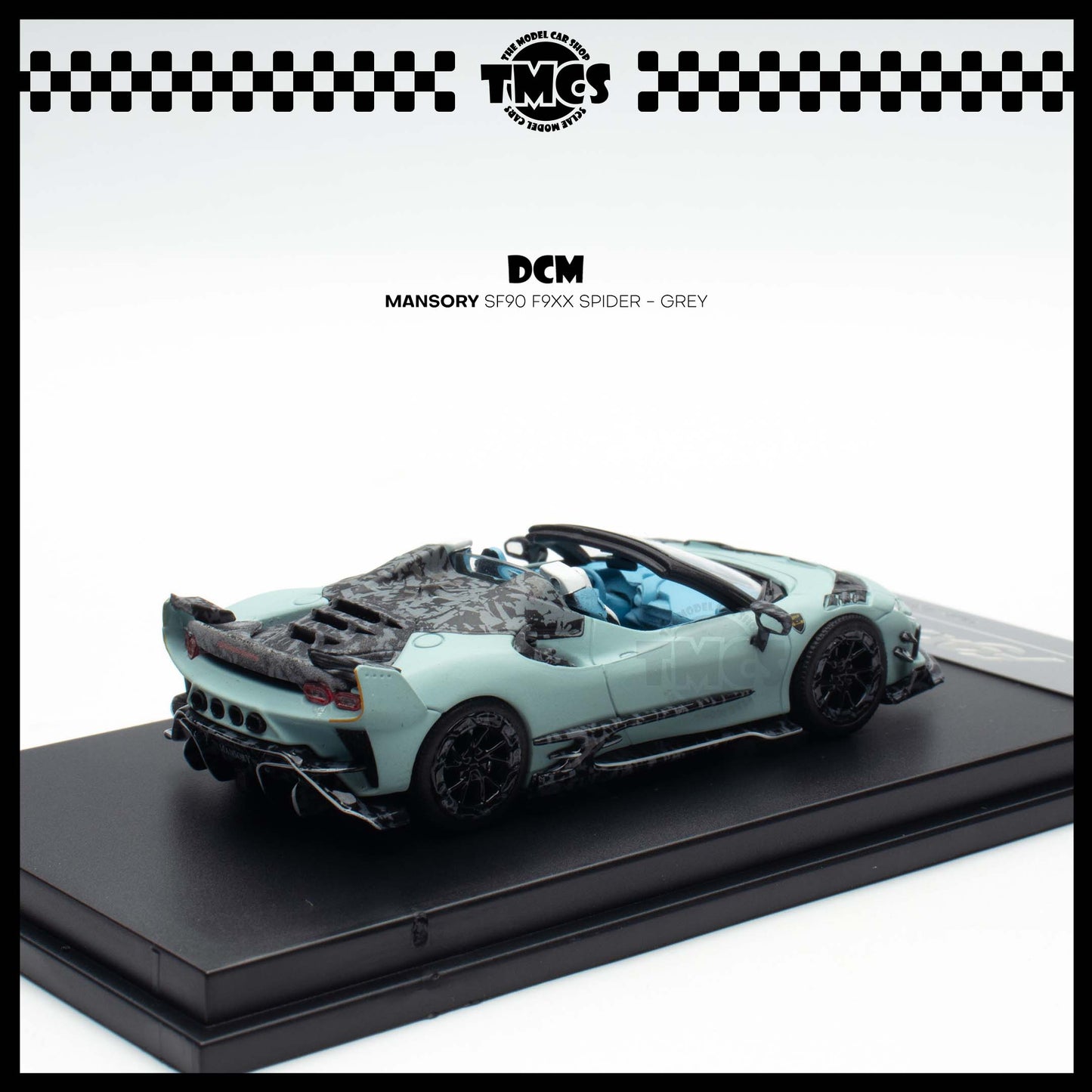[DCM] 1:64 TPC x DCM Mansory SF90 F9XX Spider - Grey | The Model Car Shop