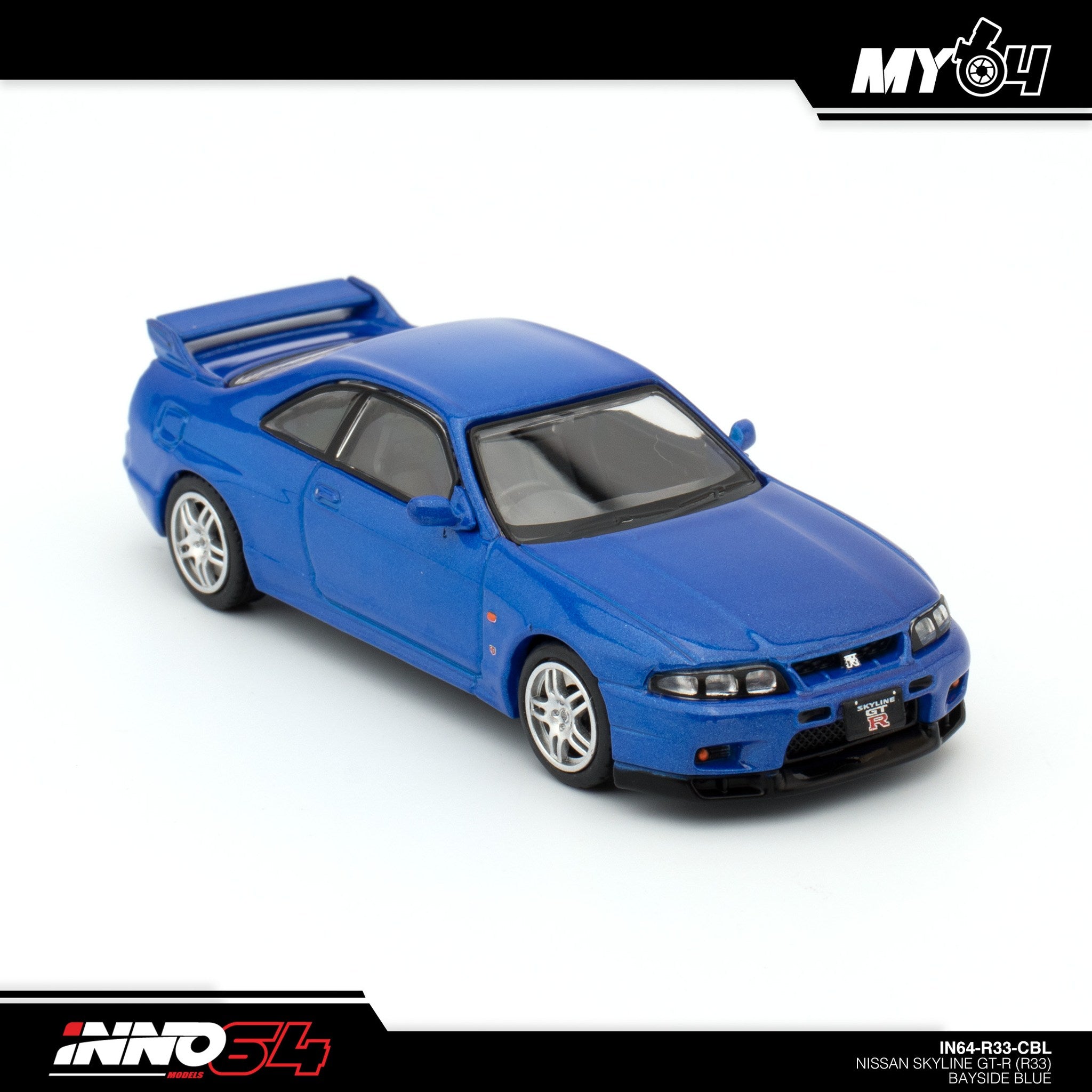 [INNO64] Nissan Skyline GTR (R33) Bayside Blue – The Model Car Shop
