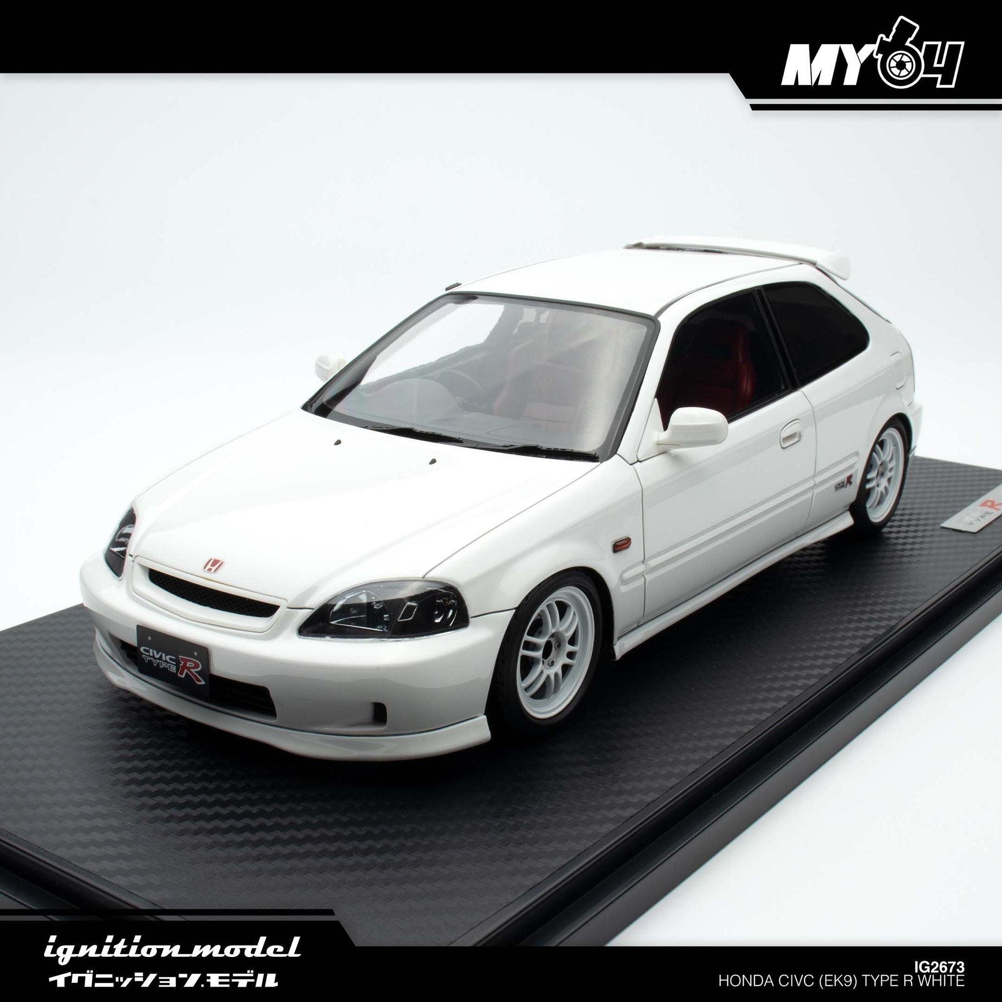 [Ignition Model] Honda Civic (EK9) Type R - White (White Rims) | The ...