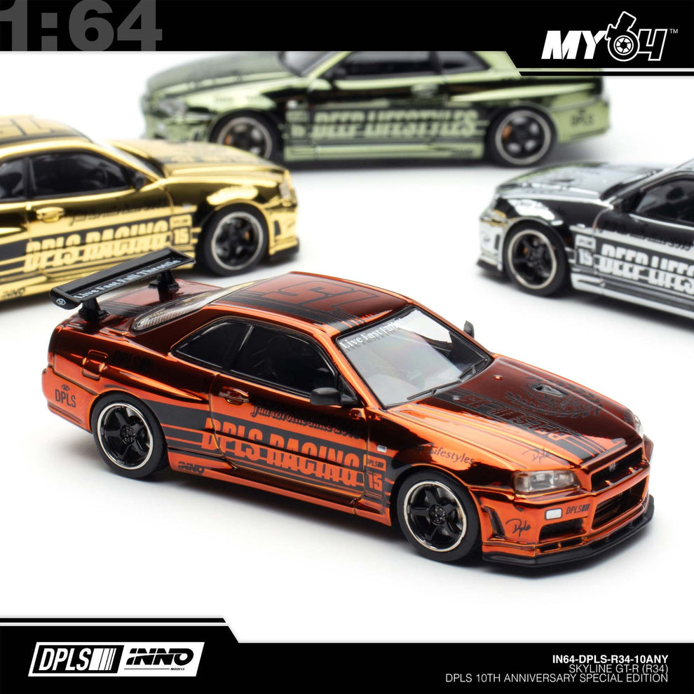 [INNO64] 1:64 INNO x DPLS 10TH ANNIVERSARY GT-R (R34) SET | The Model ...
