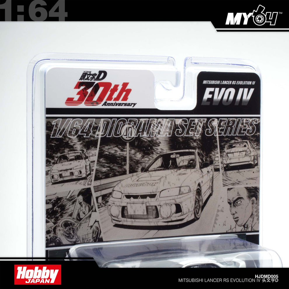 [Hobby Japan] 1:64 Mitsubishi Lancer RS Evolution IV / INITIAL D Seiji Iwaki VS Takumi Fujiwara ...