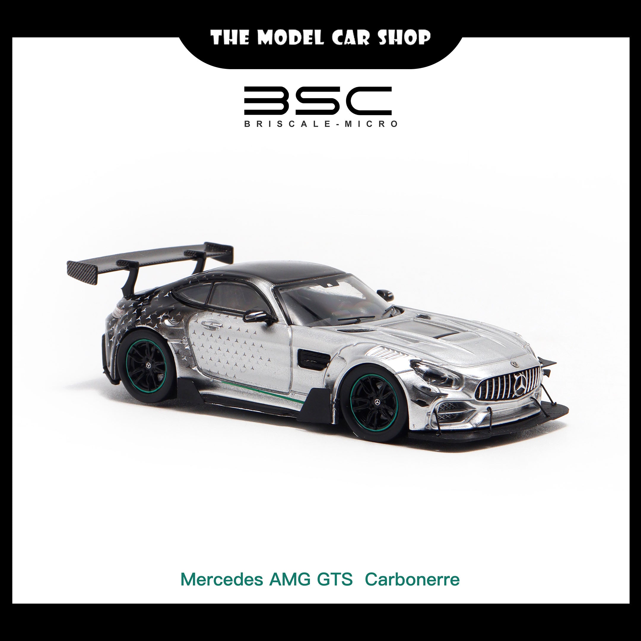 [BSC] AMG GTS - Silver with Star Livery | The Model Car Shop