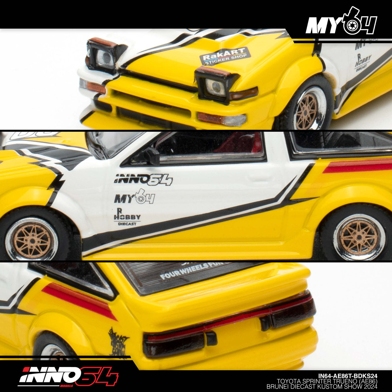 [INNO64] Toyota Sprinter Trueno AE86 Brunei Diecast Kustom Show 2024 ...
