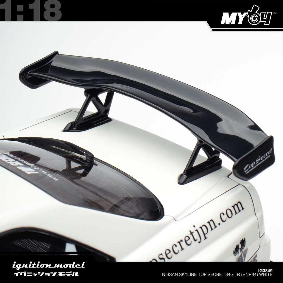 [Ignition Model] 1:18 Nissan Skyline Top Secret 34GT-R (BNR34) - White ...