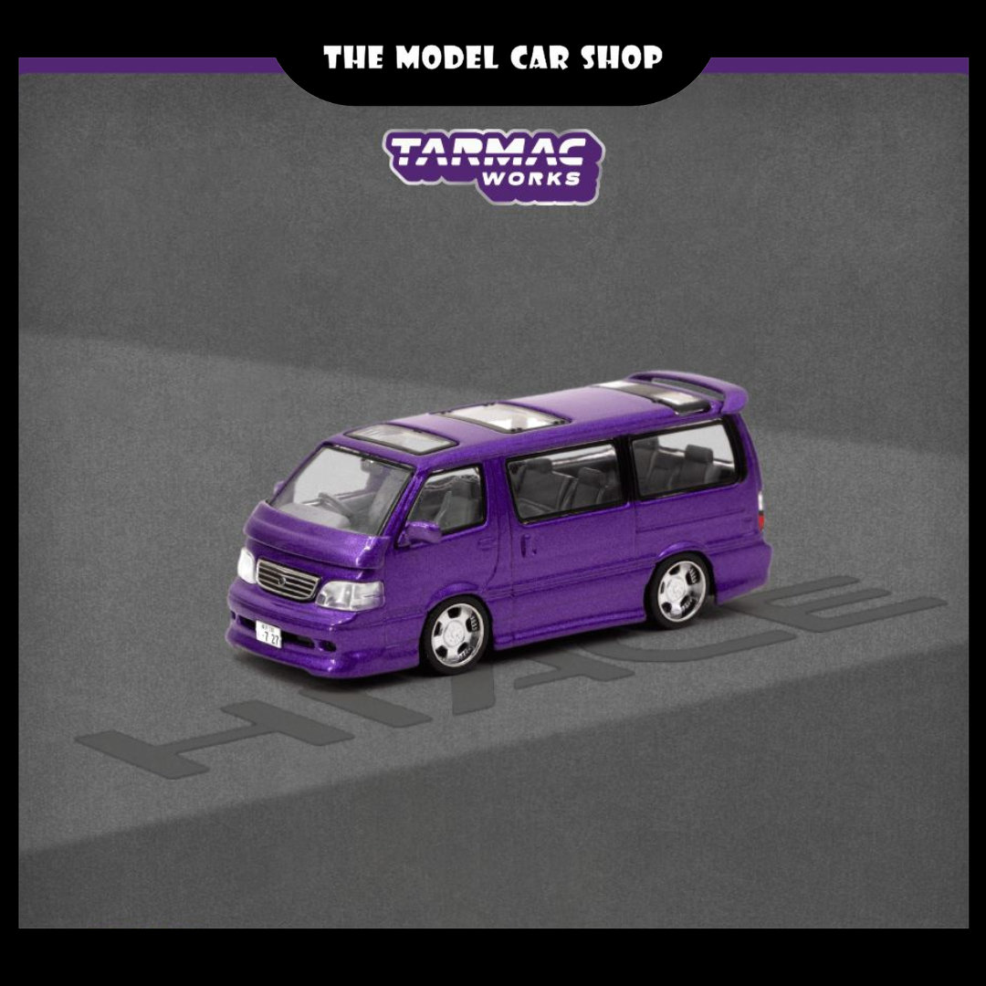 [Tarmac Works] Toyota Hiace Wagon Custom Purple | The Model Car Shop